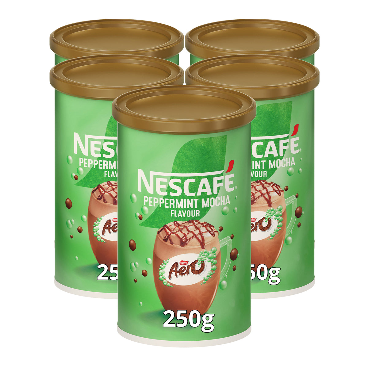 Nescafe Aero Peppermint Mocha Flavour 5x250g Tubs – Coffee Supplies Direct