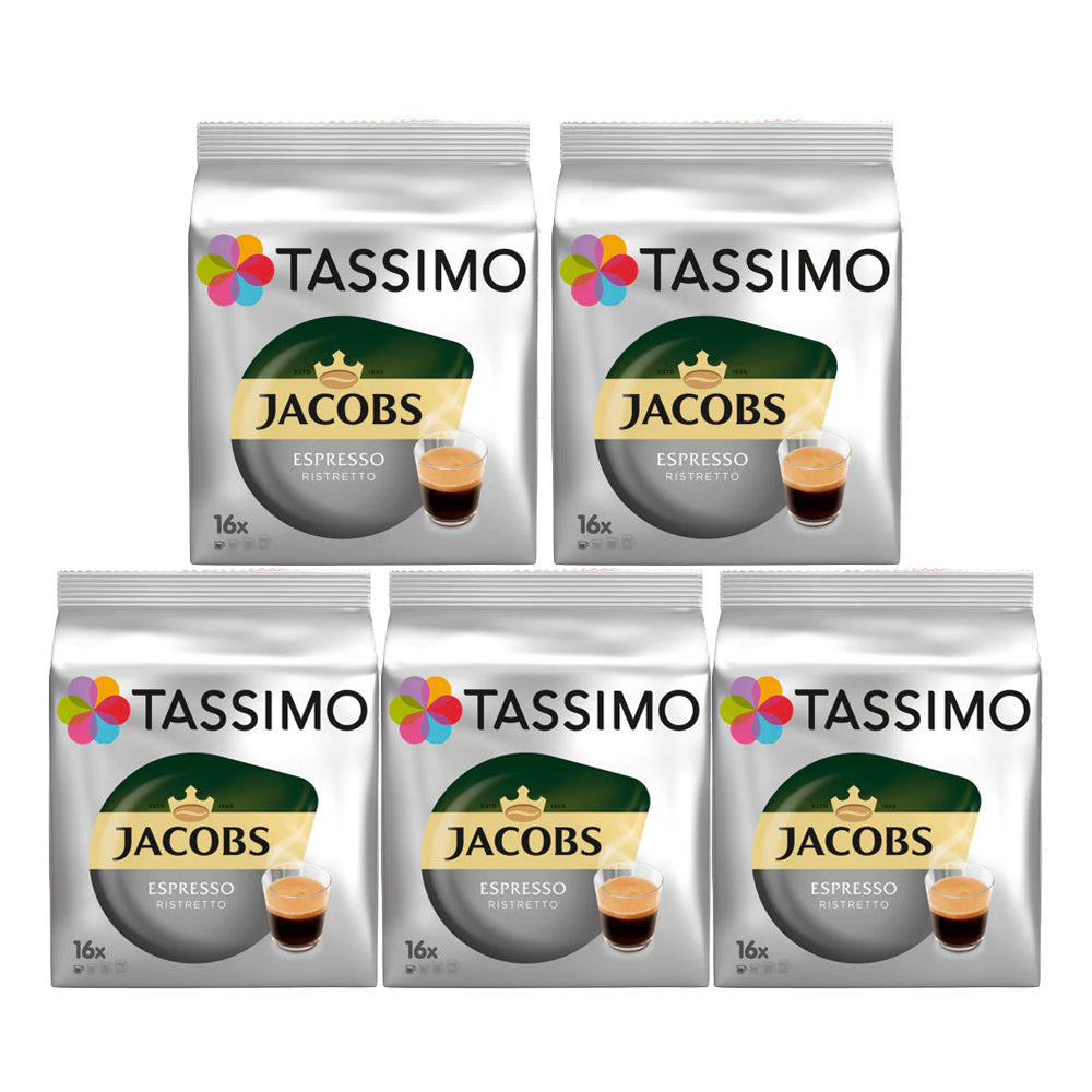 Tassimo Jacobs Espresso Ristretto Coffee Pods Case – Coffee Supplies Direct
