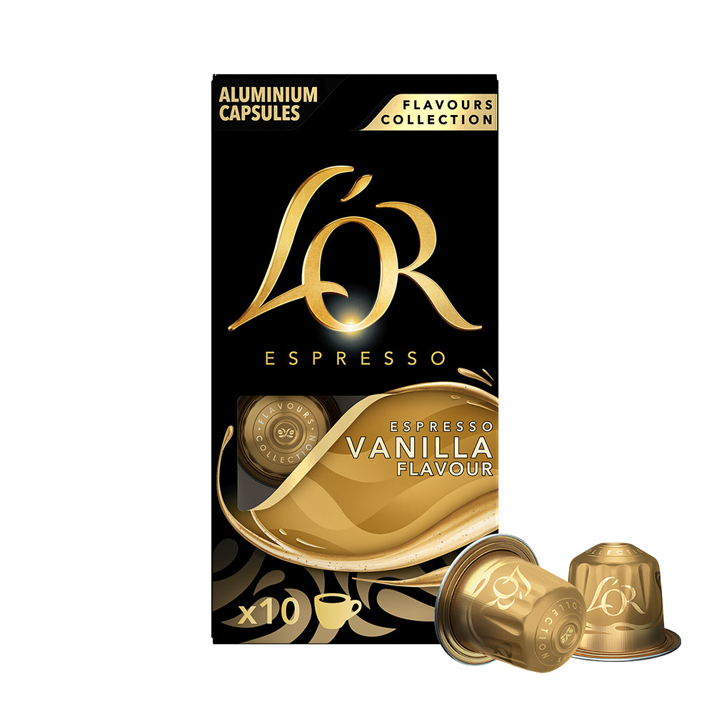 L'OR Espresso Vanilla Flavour Coffee Capsules 1x10 Nespresso Compatibl ...