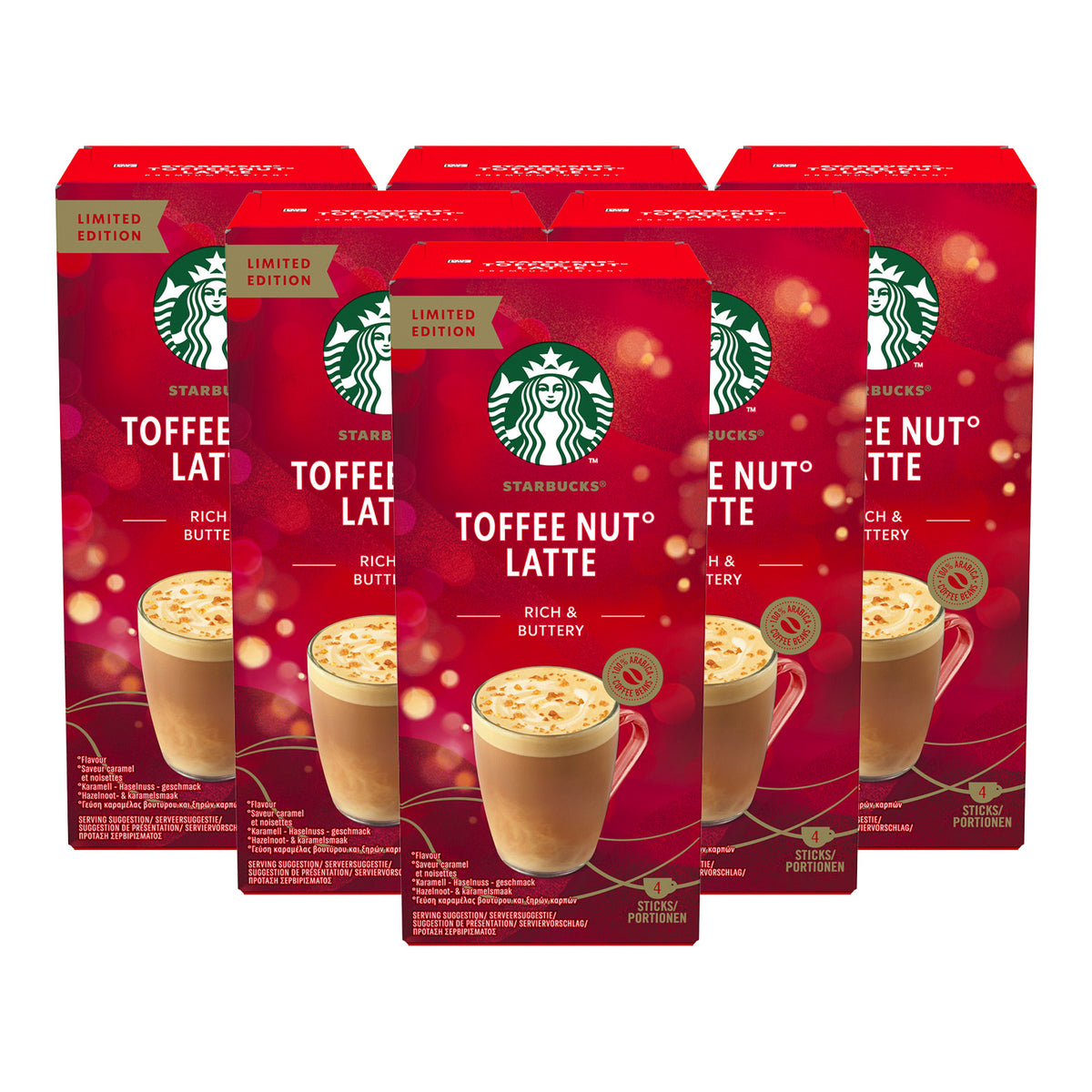 Starbucks Toffee Nut Latte Premium Instant Coffee Sachets 6x4 – Coffee ...