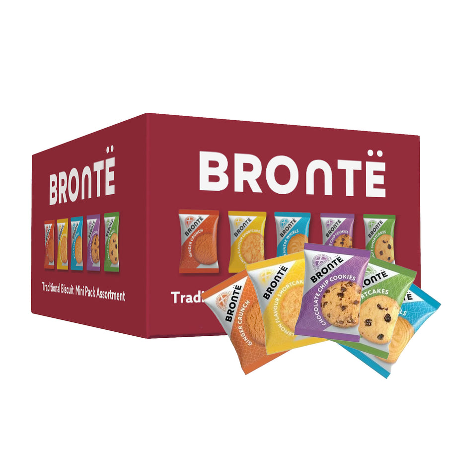 Bronte Traditional Biscuits 100 Mini Packs 5 Variety Pack – Coffee ...