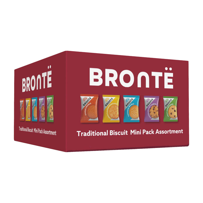 Bronte Traditional Biscuits 100 Mini Packs 5 Variety Pack – Coffee ...