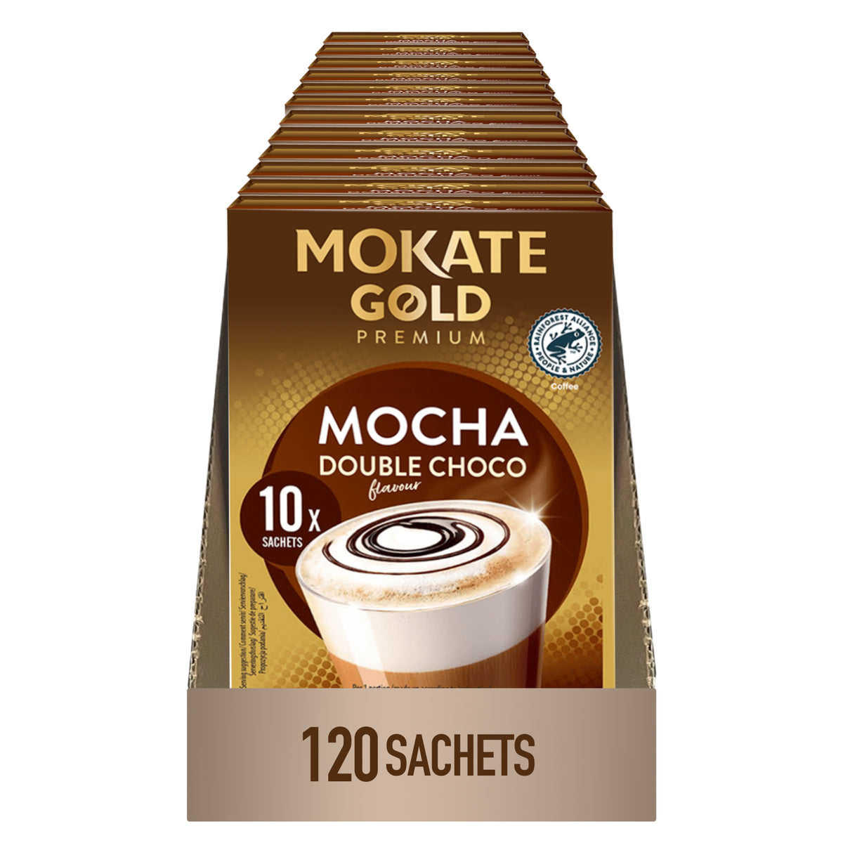 Mokate Gold Premium Mocha Double Choco Sachets Case 12x10 – Coffee ...