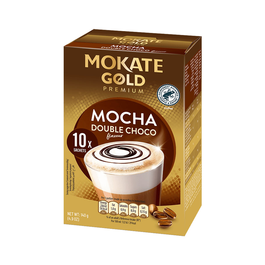 Mokate Gold Premium Mocha Double Choco Sachets Case 12x10 – Coffee Supplies Direct
