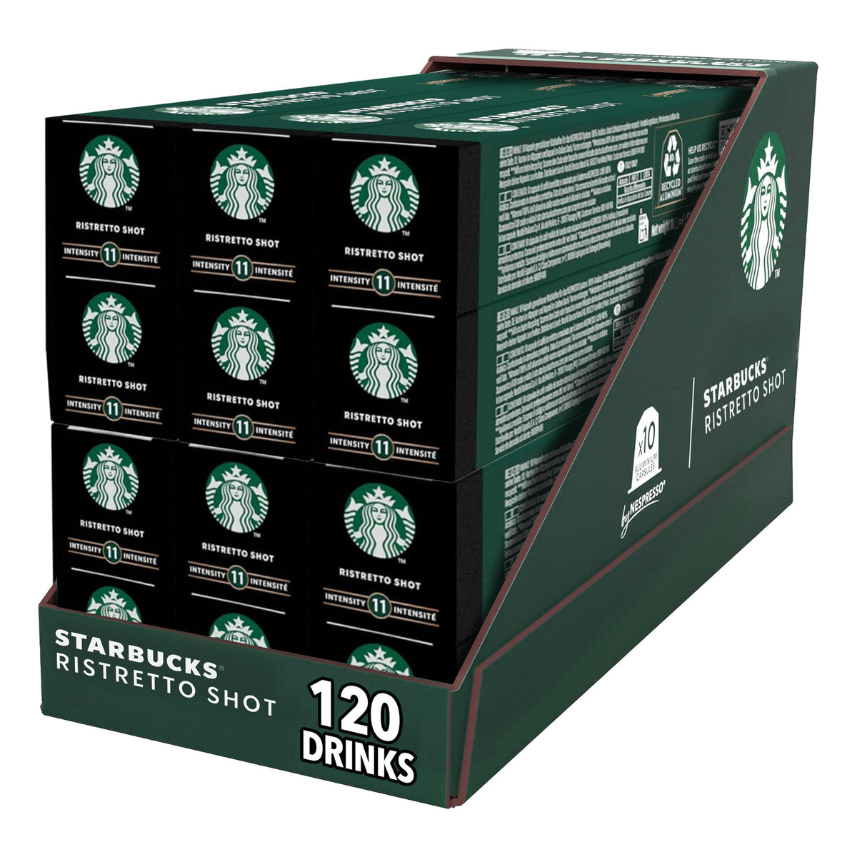 Starbucks By Nespresso Ristretto Shot 12x10 Coffee Capsules – Coffee ...
