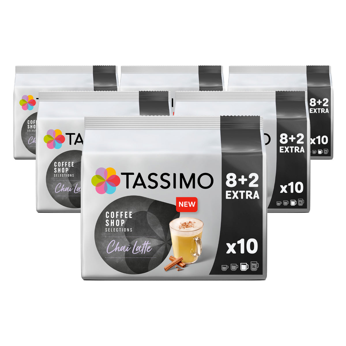 Tassimo Coffee Shop Selections Chai Latte Coffee Pods Case – Coffee ...