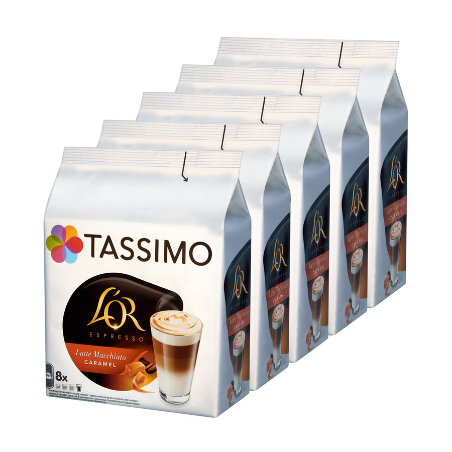 Tassimo L'OR Espresso Latte Macchiato Caramel Coffee Pods Case – Coffee ...