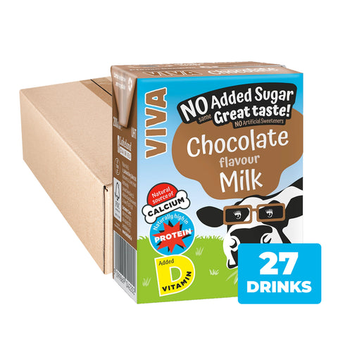 Viva Chocolate Flavoured Milk Cartons 27x200ml – Coffee Supplies Direct