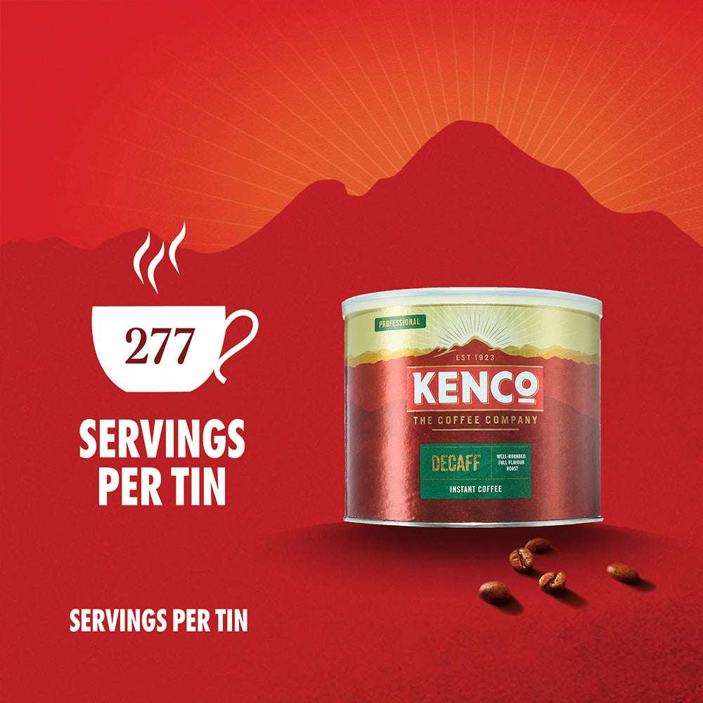 Kenco Decaffeinated Instant Coffee Tins 6 x 500g